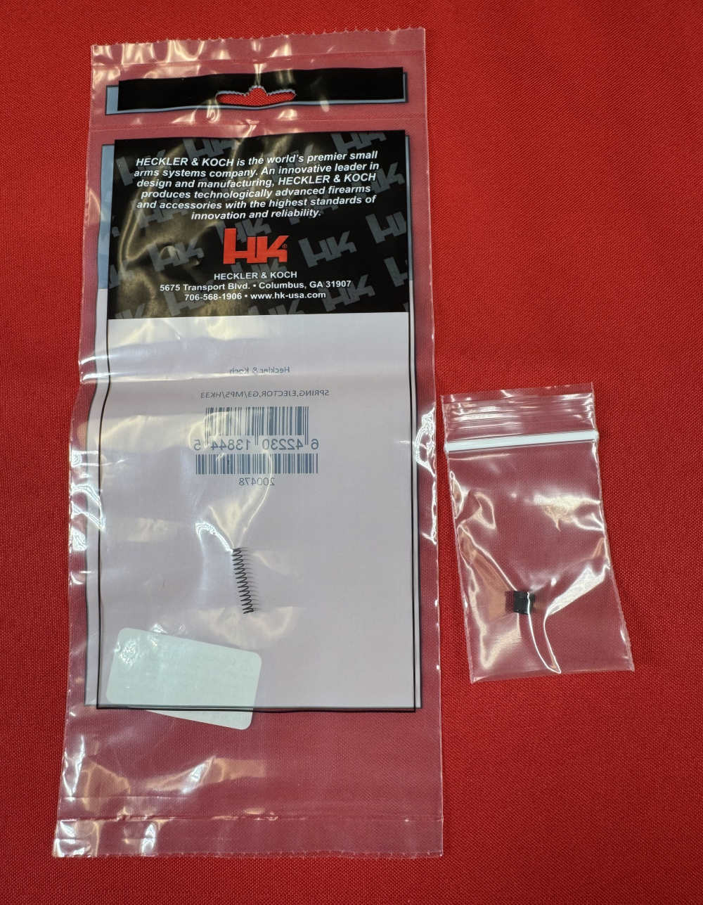 HK Ejector Axle (200479) and Ejector Spring (200478) - Factory German ...