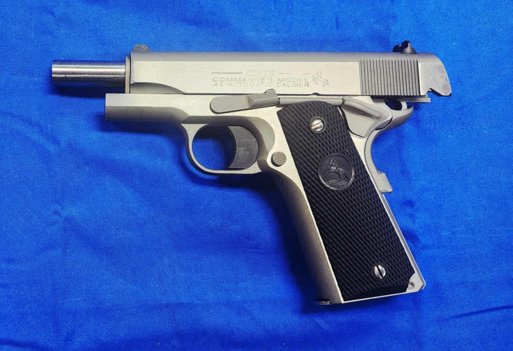 1995 COLT COMBAT COMMANDER .45 ACP 4.25" STAINLESS EXC COND IN BOX ...