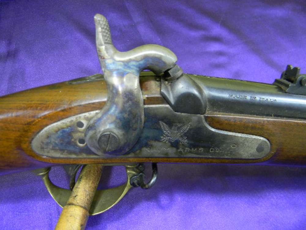NAVY ARMS (by ANTONIO ZOLI ITALY) 1863 ZOUAVE RIFLE 58 CAL BP 33" BBL ...
