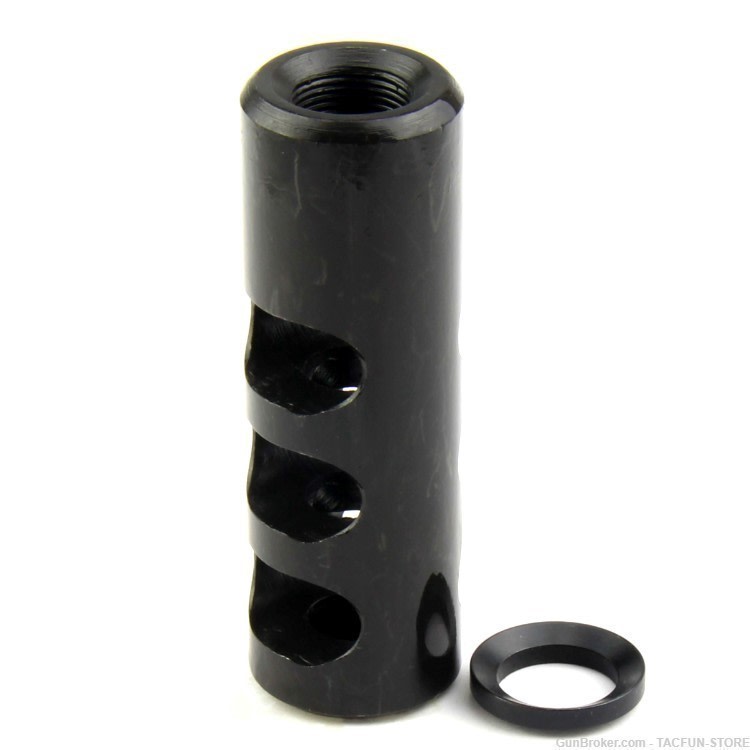 TACFUN Competion Muzzle Brake 1/2x28 TPI for .223 w/ Crush Washer ...