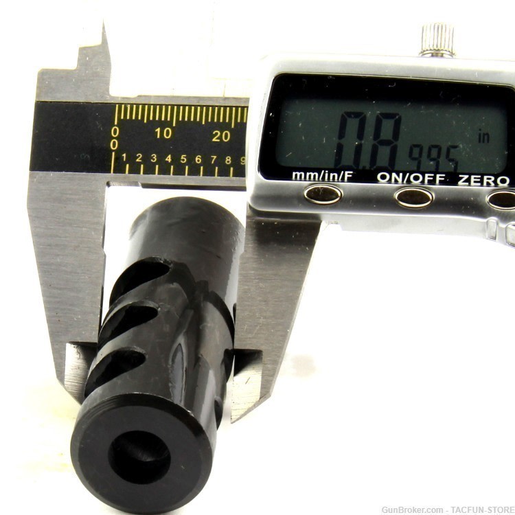 TACFUN Competion Muzzle Brake 1/2x28 TPI for .223 w/ Crush Washer ...