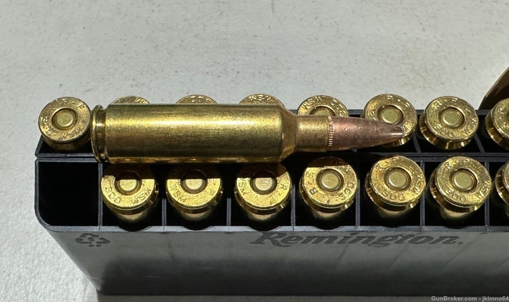 40 rounds of Remington 300 WSM 150gr Core-Lokt PSP brass cased rifle ...