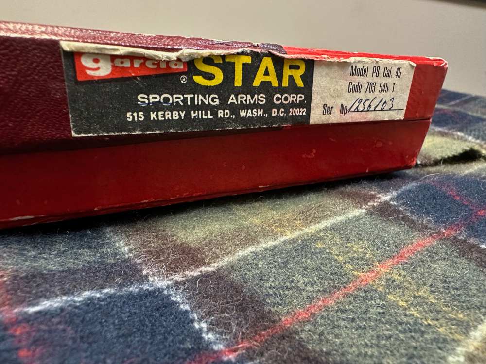 STAR B. Echeverria Model PS .45ACP Single Action Pistol RARE NO RESERVE ...