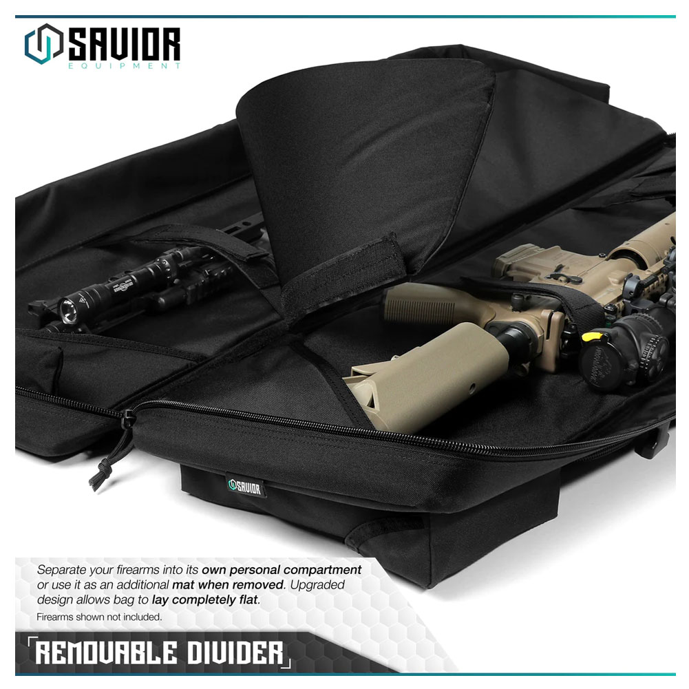 SAVIOR EQUIPMENT Urban Warfare 46in Blk Dbl Rifle Case (RB-4612DG-VER2 ...