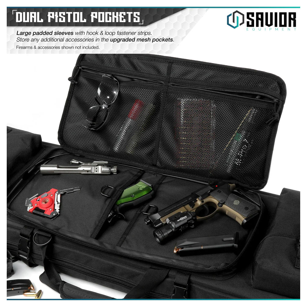 SAVIOR EQUIPMENT Urban Warfare 46in Blk Dbl Rifle Case (RB-4612DG-VER2 ...