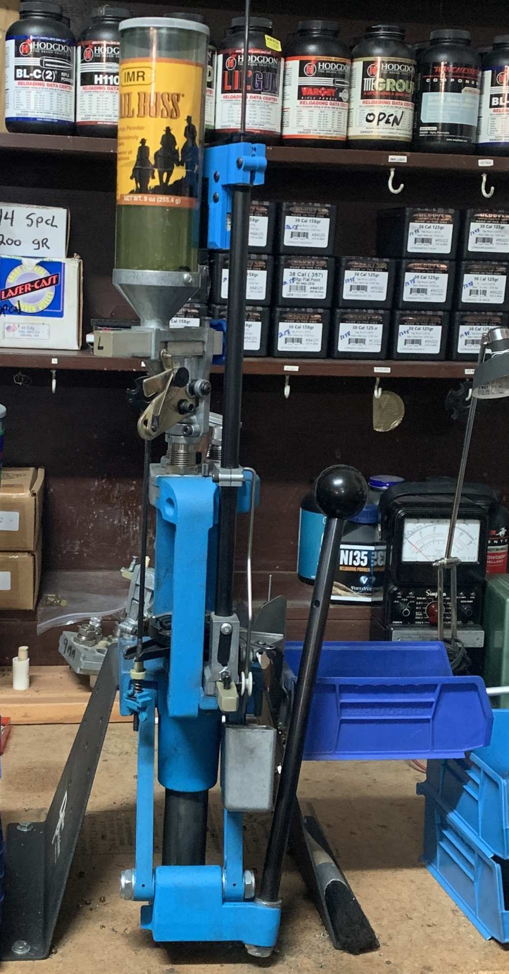 Dillon RL-550B Press w Strong Mount 8 Toolheads 6 Shell Plates Reload ...