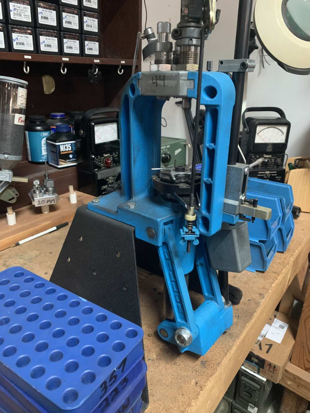 Dillon RL-550B Press w Strong Mount 8 Toolheads 6 Shell Plates Reload ...