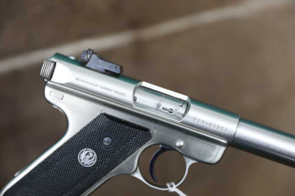 B7838 Ruger Mark II Government Target stainless 22 lr MK 2 - Semi Auto ...