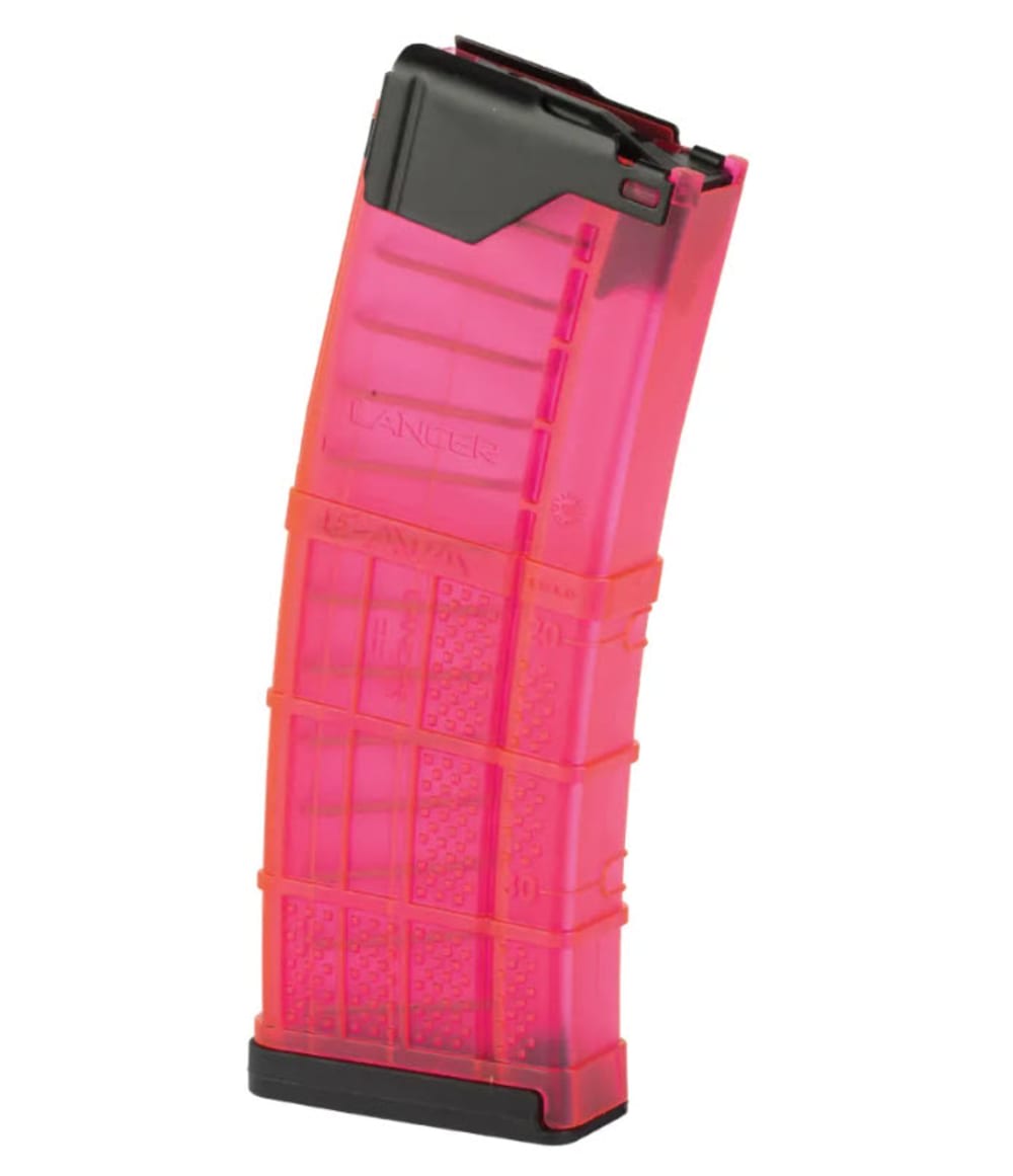 Lancer Magazine Hybrid L5AWM30 30 Rnd-Translucent Pink - Rifle ...