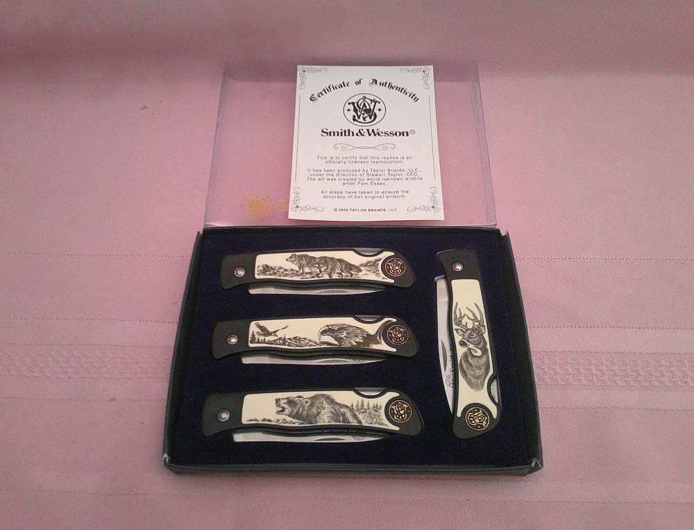 Rare Limited Ed 2005 Only Smith & Wesson “Pam Essex” Wildlife Art Knife ...