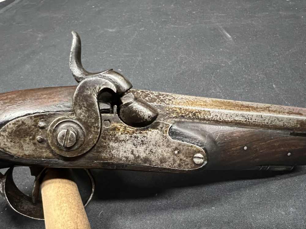 Antique Percussion pistol Belgian 65 cal smooth bore 7.5” bbl ...