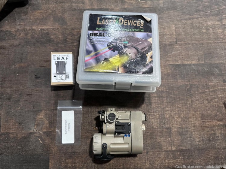 DBAL-D2 Class 1 IR laser LED QD mount Steiner Railscale LEAF - Laser ...