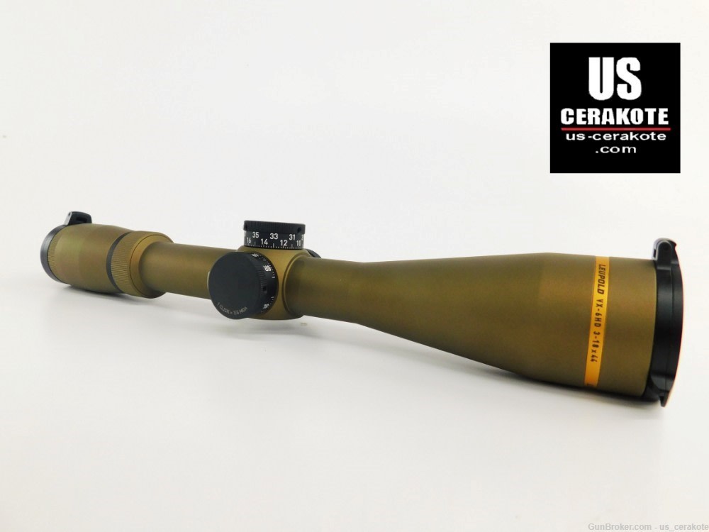 Leupold VX-6HD 3-18x44mm CDS-ZL2 Illum. TMOA Side Focus Burnt Bronze ...