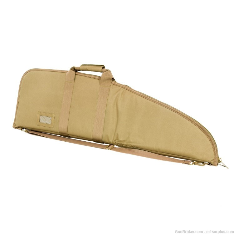 Tan Gun Case w/ Mag Pouches for AR15 S&W M&P Mossberg MMR Ruger AR556 ...