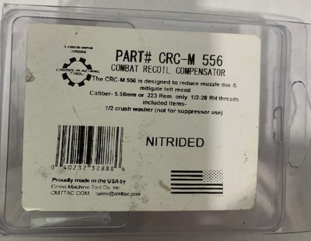 Cross Machine Tool 5.56 mini combat recoil compensator CRC-M-556 ...