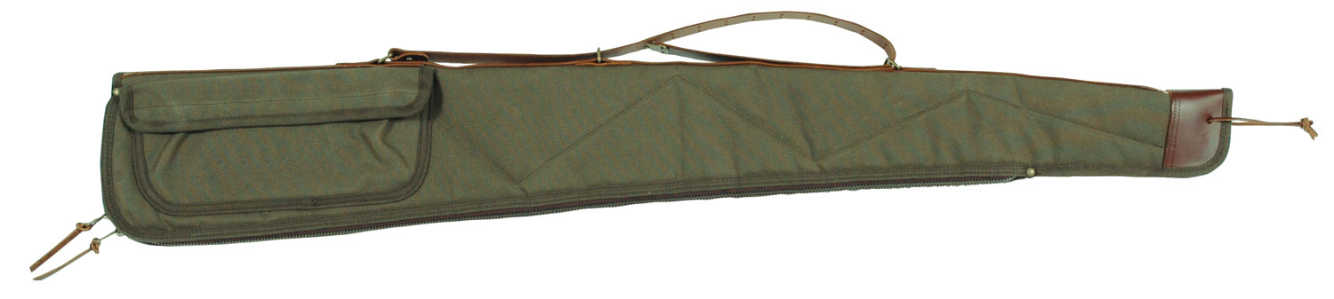 Bob Allen 14534 Canvas Shotgun Case made of Canvas with Green Finish ...