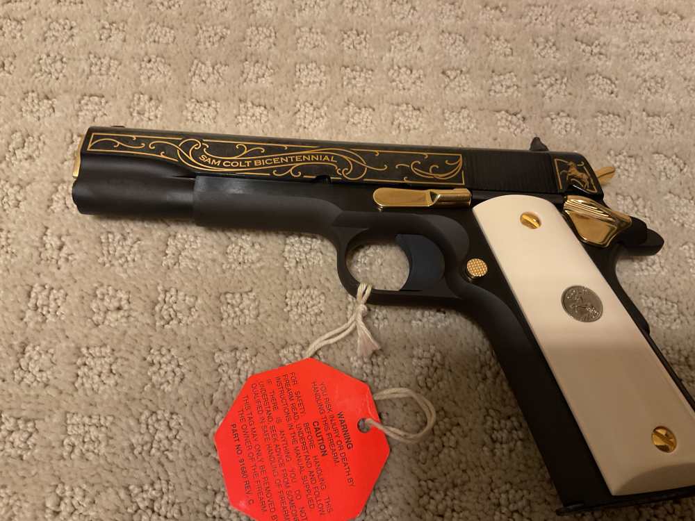 Lew Horton Colt 1911 Government Model Sam Colt Bicentennial Edition ...