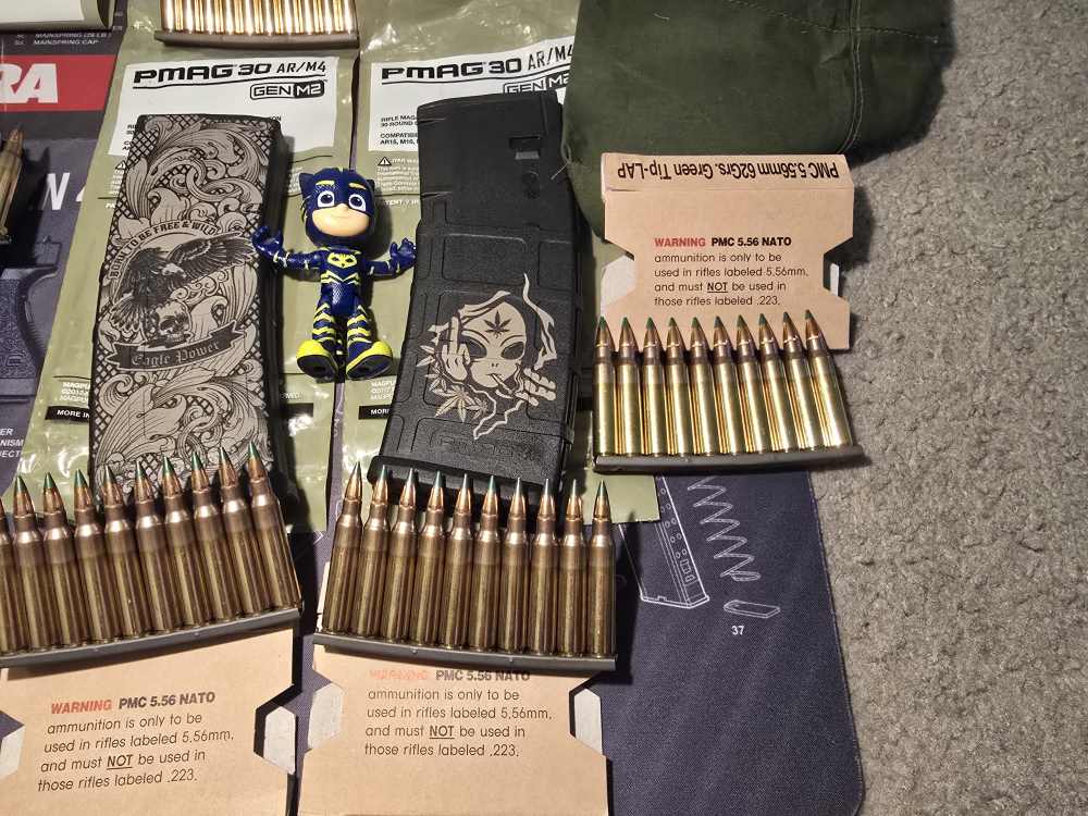 5.56 NATO PMC GREEN TIP 60 RND + 3 PMAG'S LAZER ENGRAVE ALIEN AREA 51VEGAS - Rifle Ammo at ...