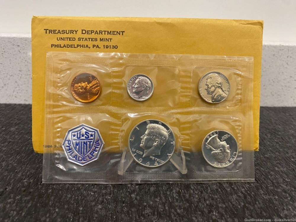 Beautiful 1964 United States Mint Uncirculated Proof Coin Set - US ...