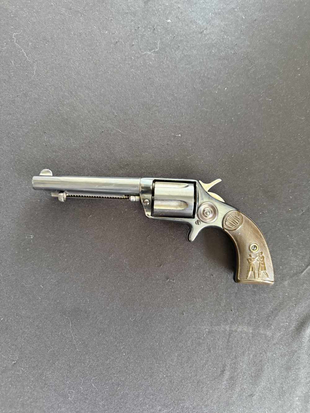 COLT NEW HOUSE SINGLE ACTION REVOLVER WITH DESIRABLE "COP & THUG" GRIPS ...