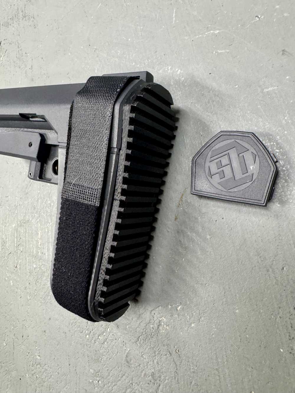SB Tactical SBA3 Gray Pistol Brace with Dirty J Devoid Plug - Other AR ...