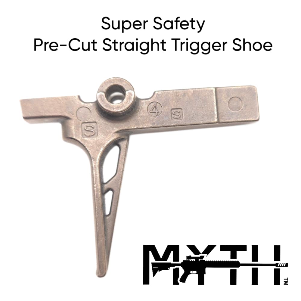 Super Safety FRT PRECUT Curved Trigger Shoe Hoffman AR15 Nickel Silver ...