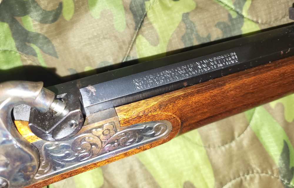 Vintage 1987 Investarm .50 Cal Hawken Rifle 28" Fiber Front Sight Nice ...