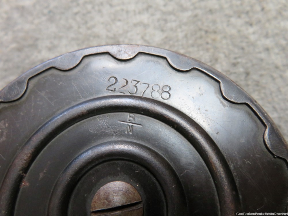 GERMAN WWI LP-08 ARTILLERY LUGER SNAIL DRUM ORIGINAL MAGAZINE 2nd TYPE ...