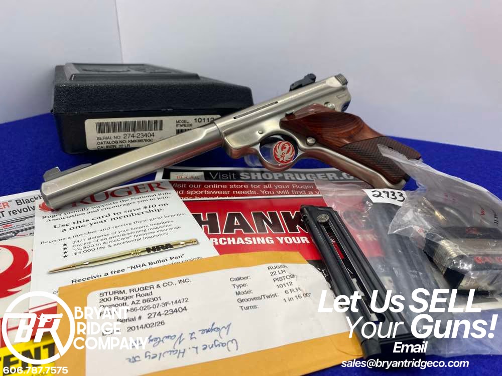 2014 Ruger Mark III .22 LR SS 6.88" *INCREDIBLE COMPETITION TARGET ...