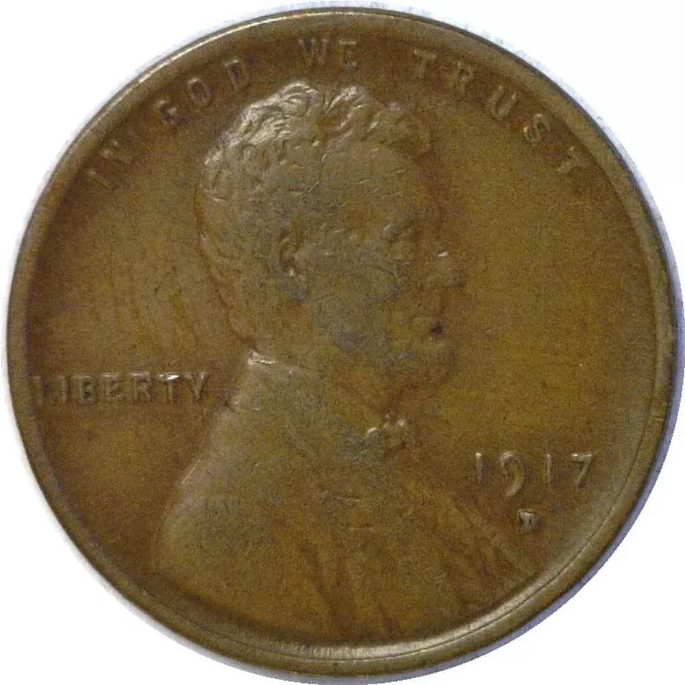 WW1 WWI 1917 Lincoln Wheat Cent Bronze Coin - US Coins / Currency at ...