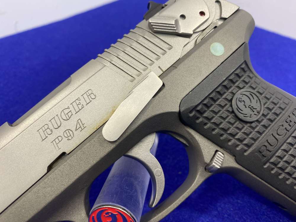 1994 Ruger P94 9x19mm Stainless 4" *1ST YEAR MADE LOW SERIAL#* -SET 3/4 ...
