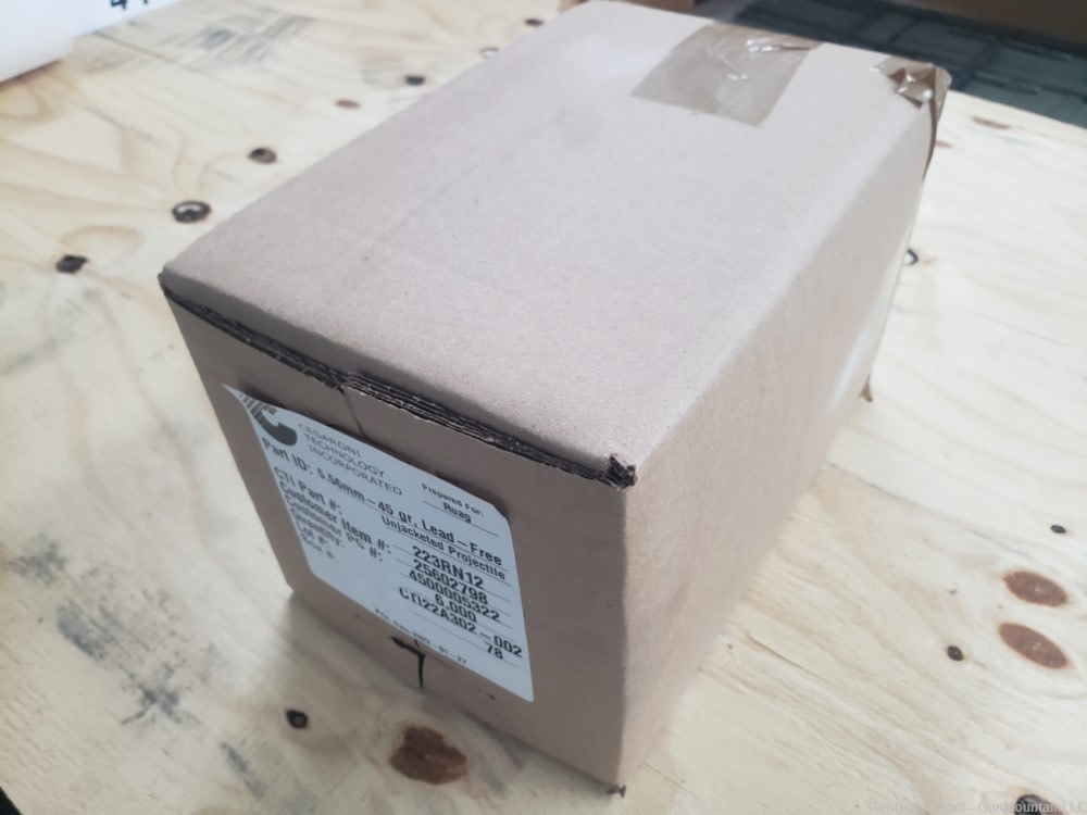 5.56mm Frangible Projectiles 45gr Cesaroni made, lead free, 6000 /case ...