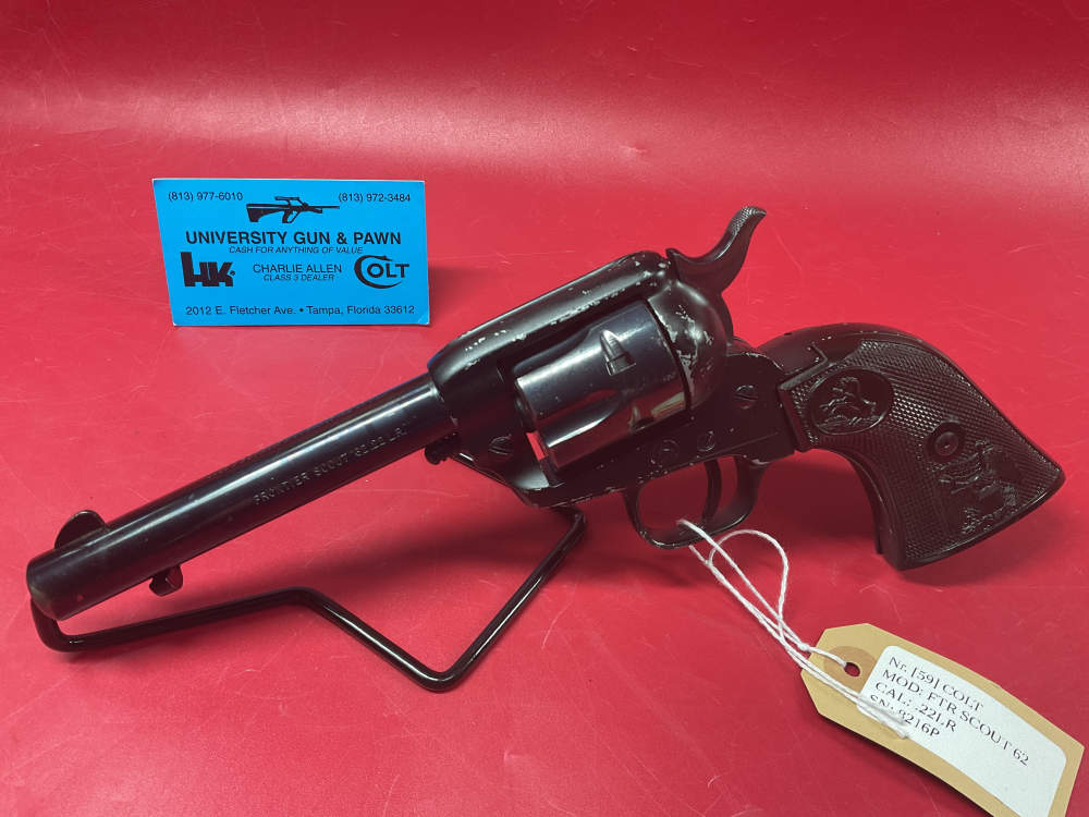 Colt Frontier Scout ’62 .22 LR 4.75” Revolver – 1962 - Revolvers at ...