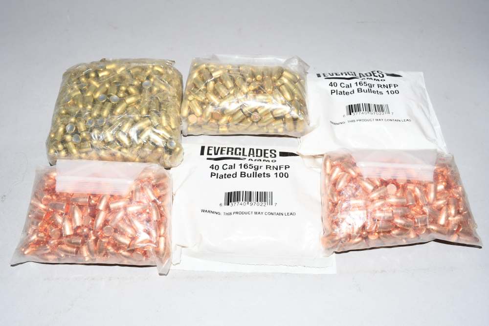 Large Assorted Lot Everglades Bullets 9mm 40 cal 38 super 1450 Total ...