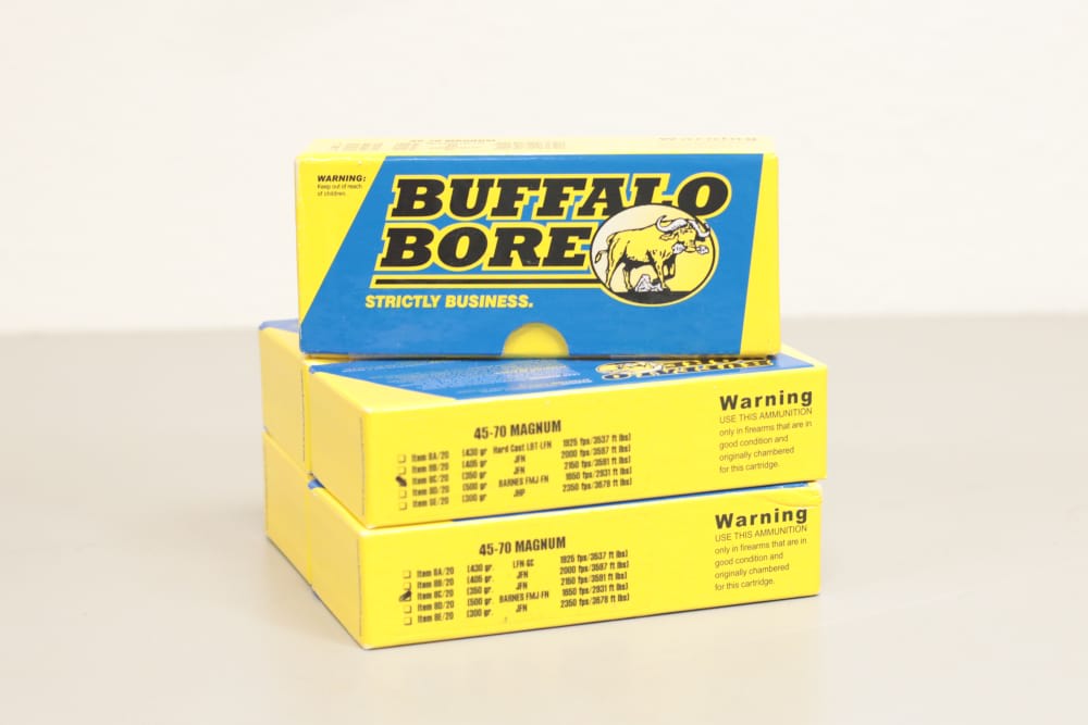 Buffalo Bore .45-70 Mag Ammo 350grn JFN (100rds) - Rifle Ammo at ...