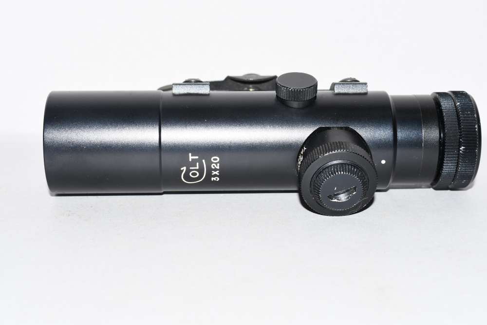 Colt 3x20 Fixed Power Rifle Scope Duplex Reticle W Carry Handle Mount ...