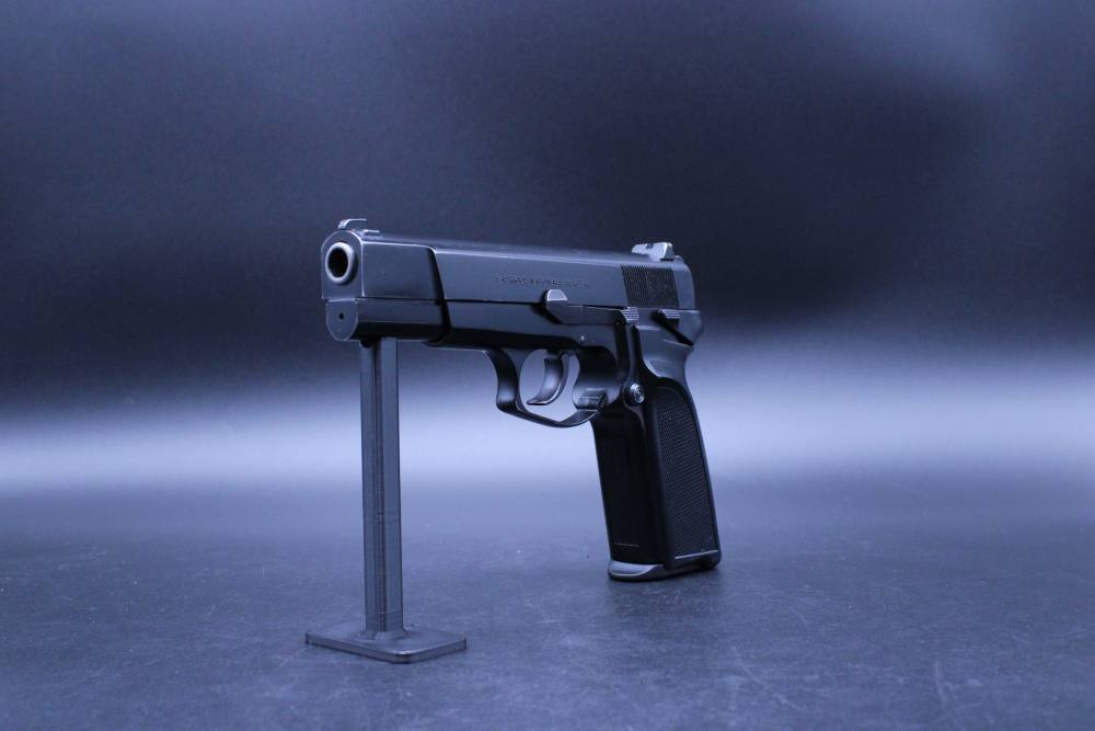 1991 FN Hi-Power Double Action 9mm 4.6" 14+1 SA/DA Browning High-Power ...