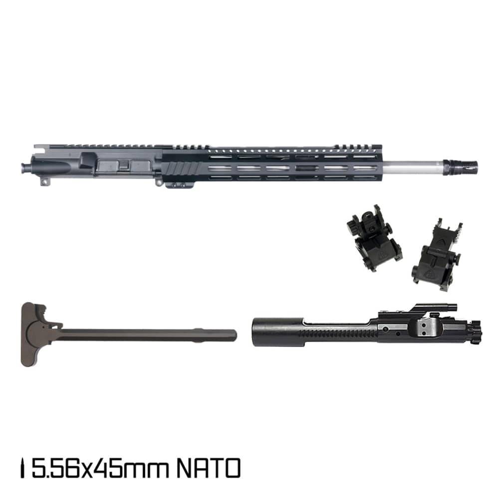 AR15 16" Rifle 556 NATO Complete Upper - BCG & CH - Plan B Silencer ...