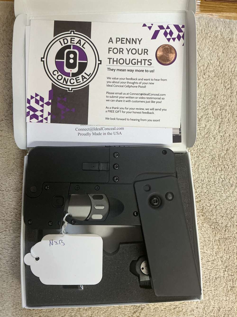 Ideal Conceal IC9mm cell phone gun - rare - Other Handguns at GunBroker ...