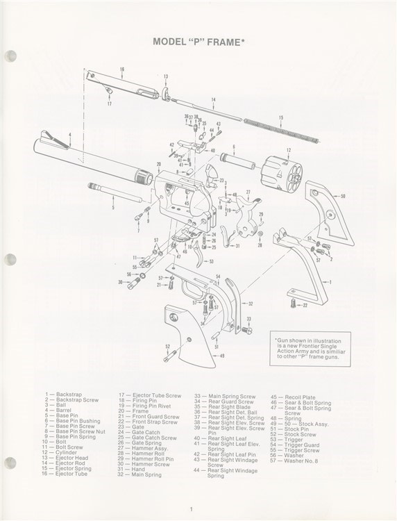 New Colt Stock Pin P Frame - Small Pistol Parts at GunBroker.com ...