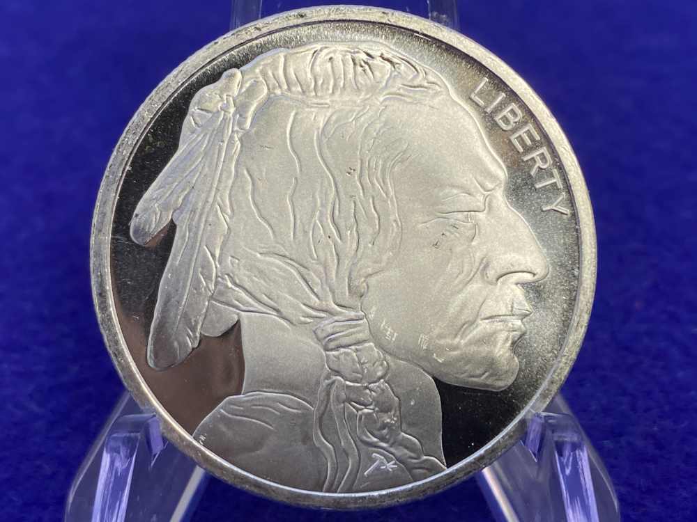 (2) Buffalo Indian Head SILVER Rounds *.999 PURE SILVER* 2 Troy Ounces ...