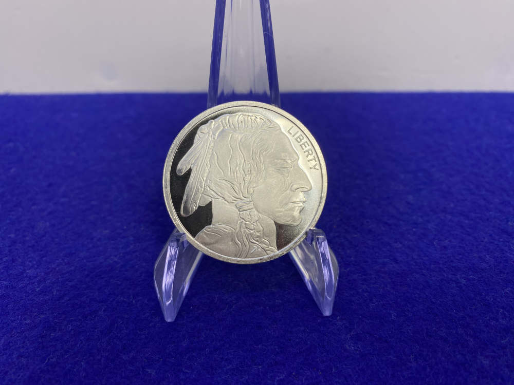 (1) Buffalo Indian Head SILVER Round *.999 PURE SILVER* 1 Troy Ounce ...