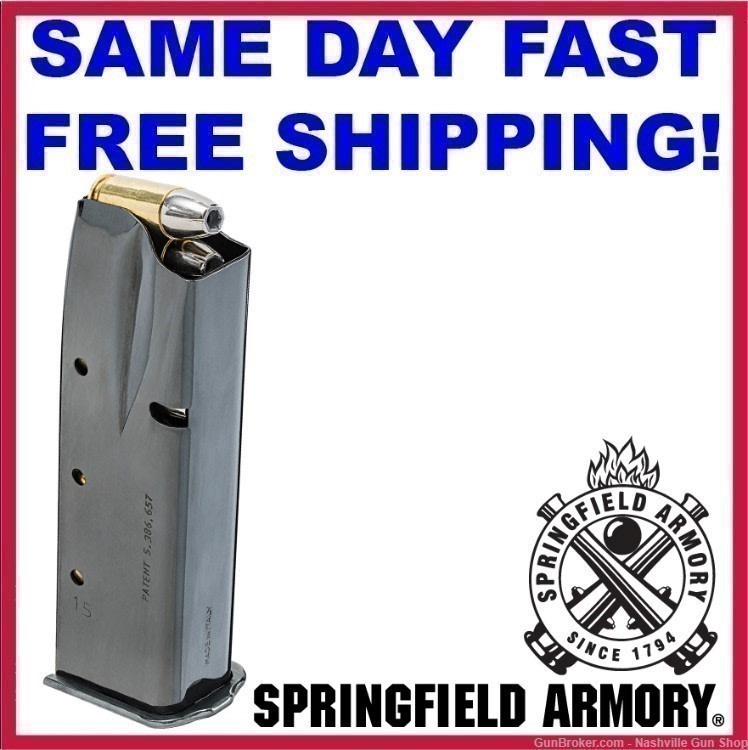 SPRINGFIELD SA-35 MAGAZINE 9MM 15RD HP5915 SAME DAY FAST FREE SHIPPING ...