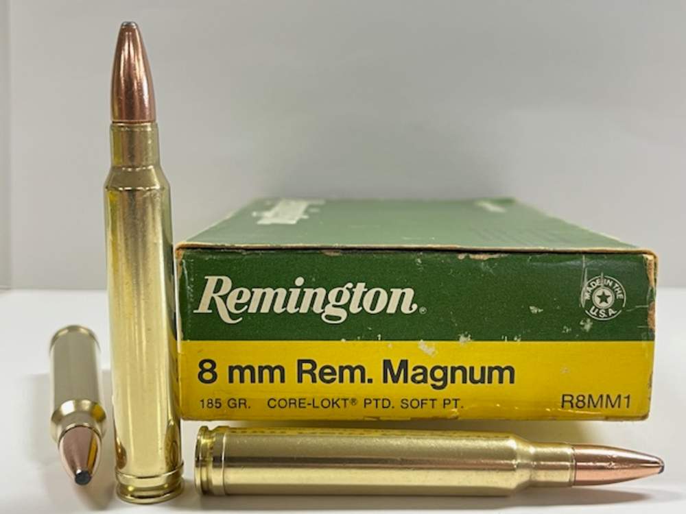 Remington 8mm Rem Mag 185gr Core-Lokt 20 Rounds Nice Clean Ammo - Rifle ...