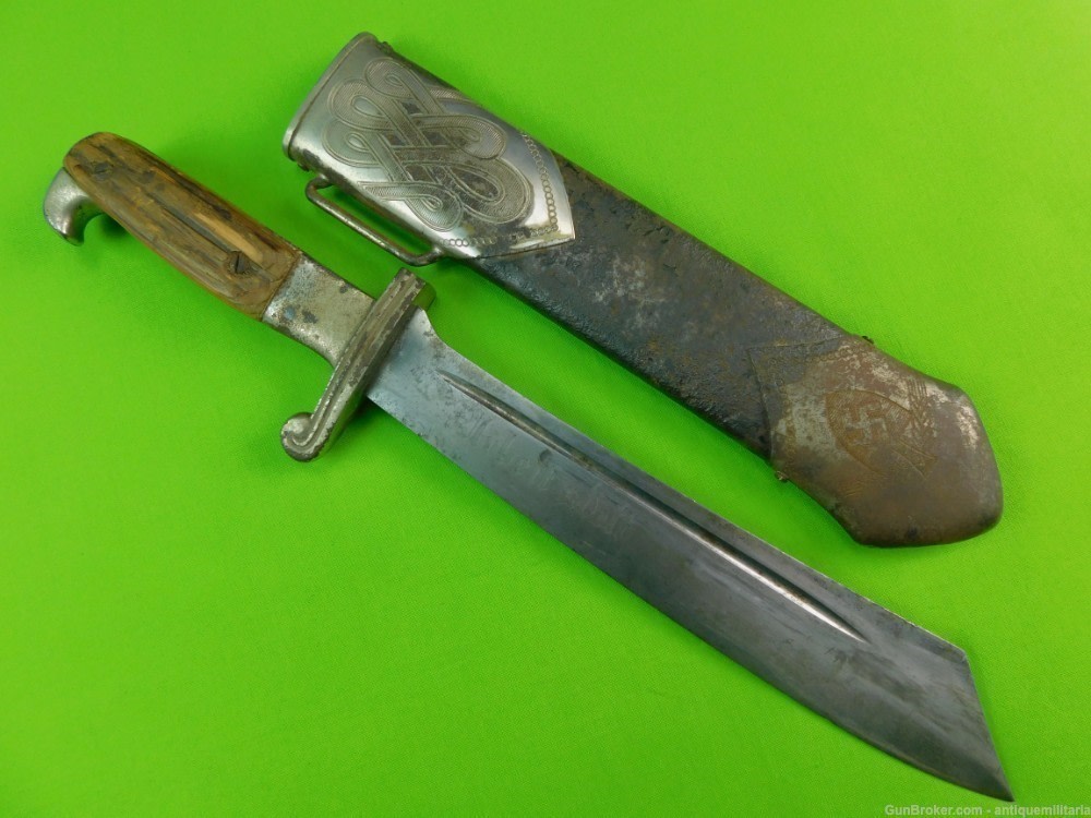 German Germany WW2 RAD Fighting Knife Dagger w/ Scabbard - WWI & WWII ...
