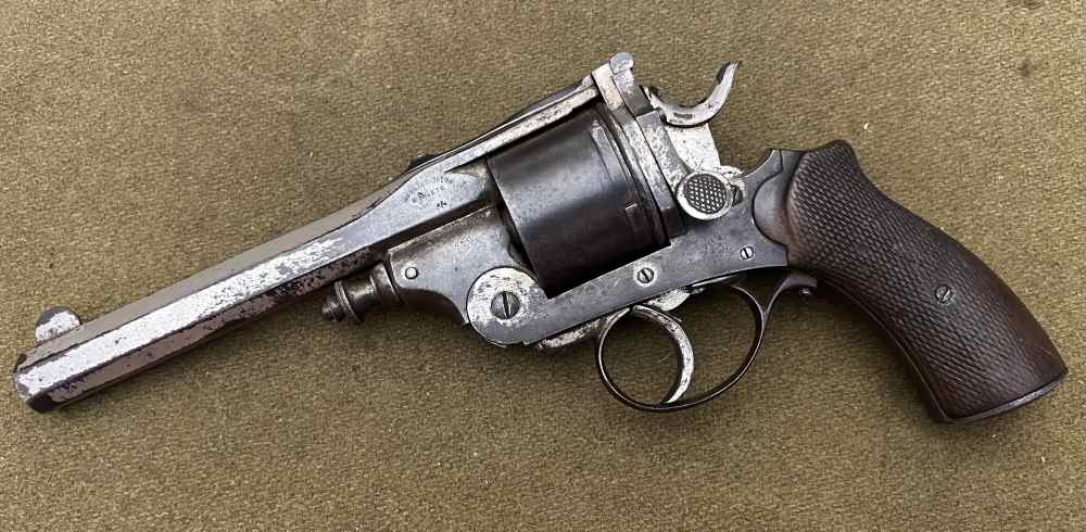 Antique no FFL Pre-1893 Belgian Warnant patent revolver top break .440 ...