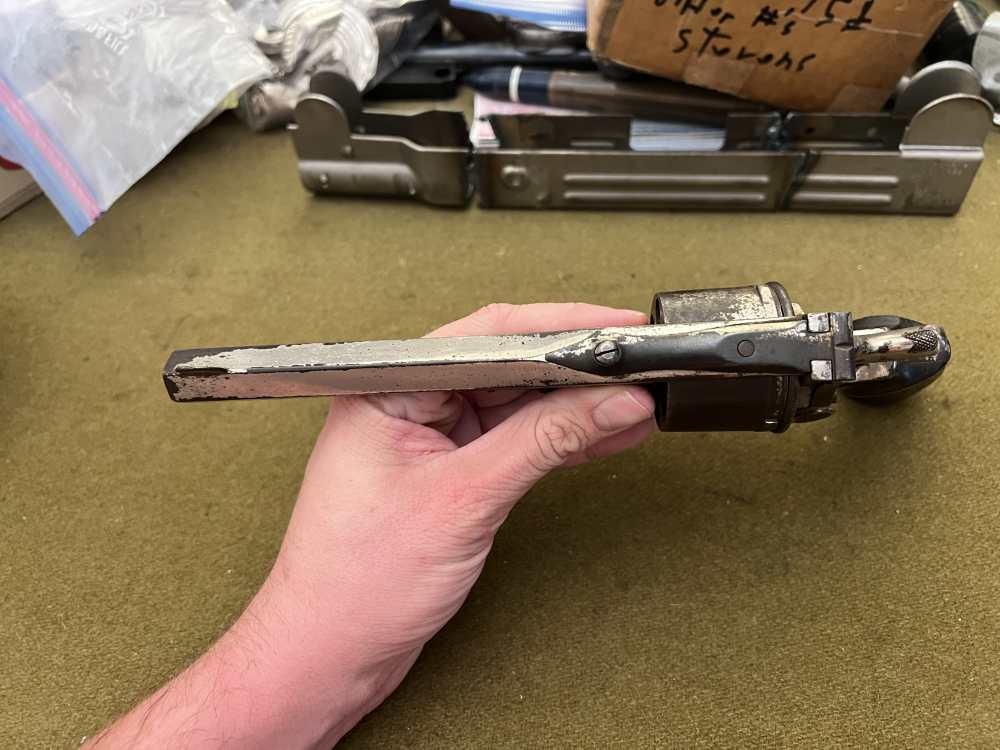 Antique no FFL Pre-1893 Belgian Warnant patent revolver top break .440 ...