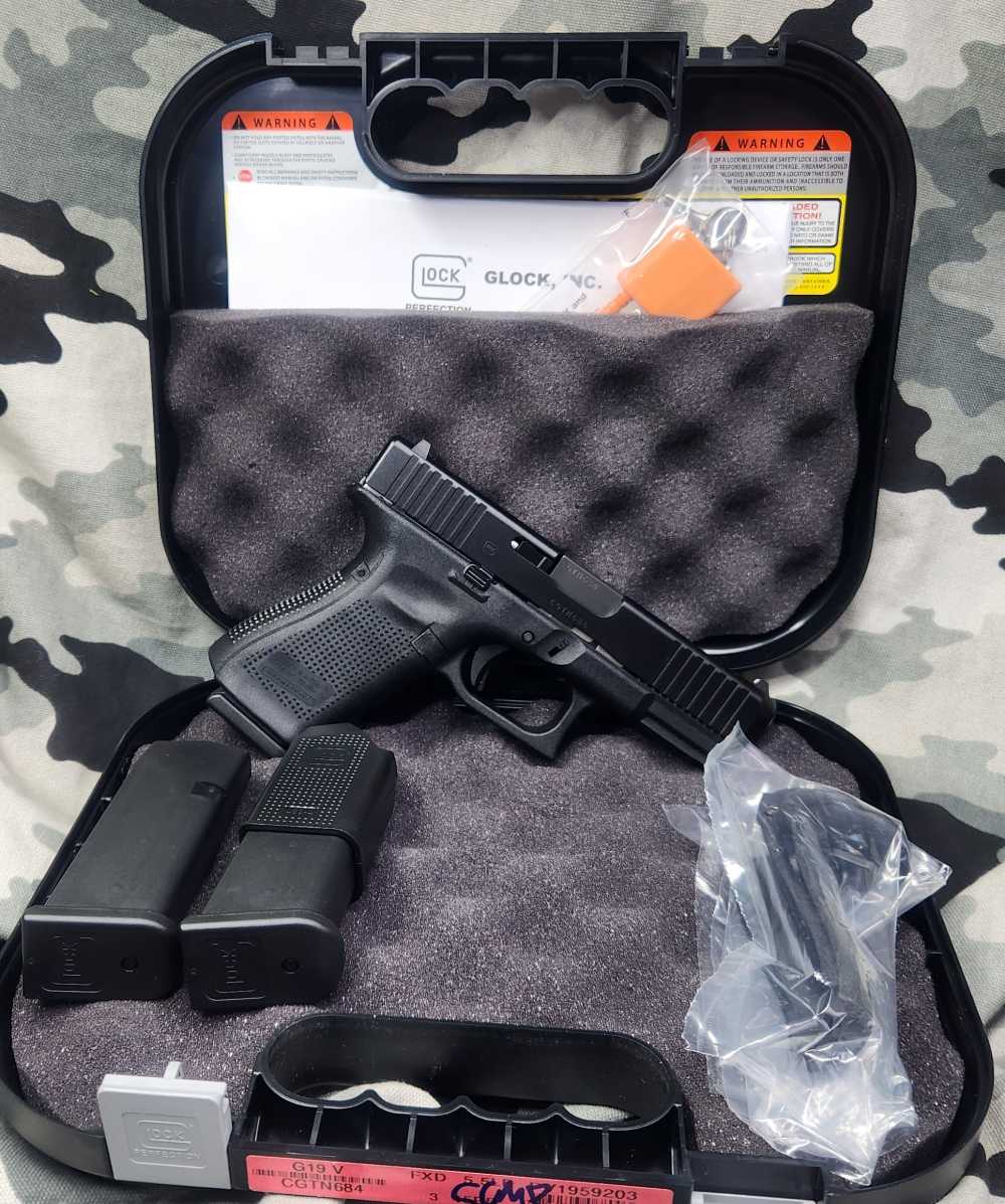 Glock 19C Gen 5 9MM 3-15rnd New Compensated - Semi Auto Pistols at ...