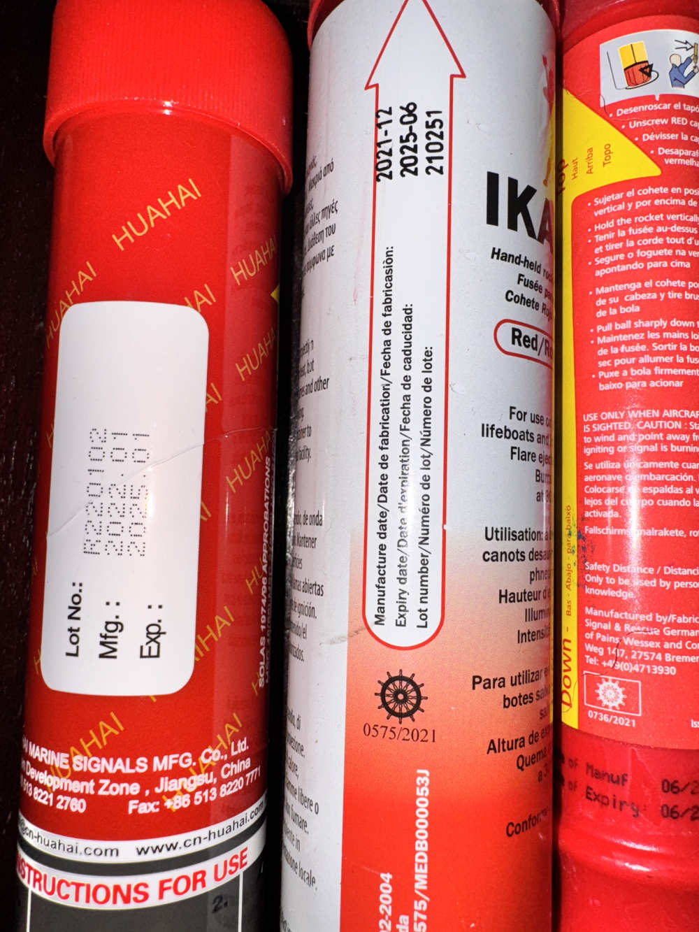 Rocket propelled parachute flares Red (50 qty ) survival illumination ...