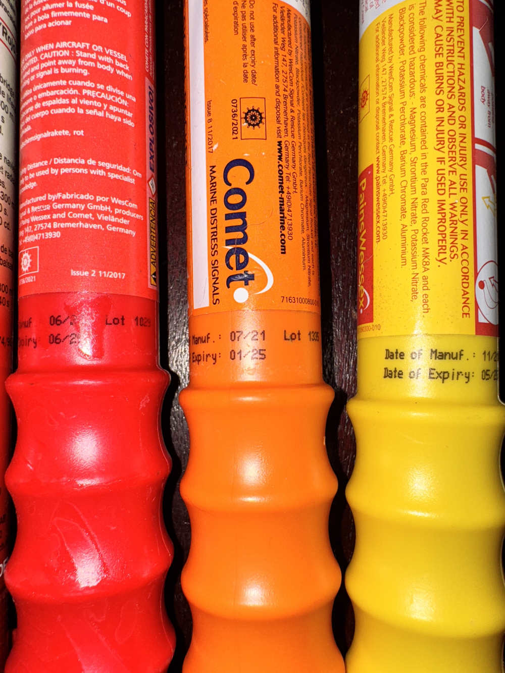 Rocket propelled parachute flares Red (50 qty ) survival illumination ...